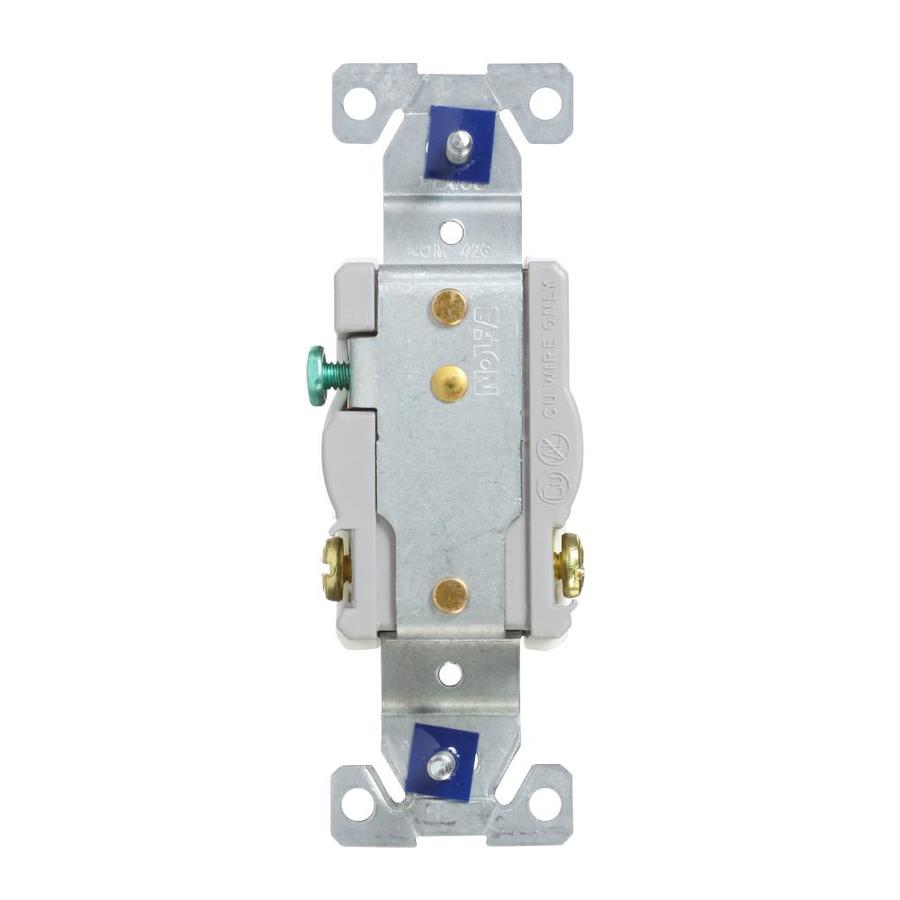 Eaton White 20-Amp Round Outlet Commercial Outlet at Lowes.com