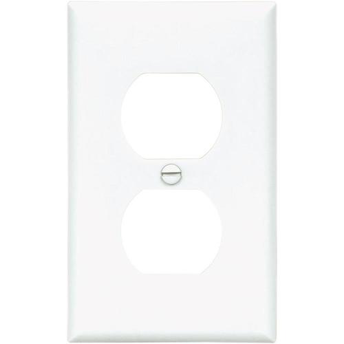 Eaton 1-Gang 10-Pack White Single Duplex Standard Wall Plate in the ...