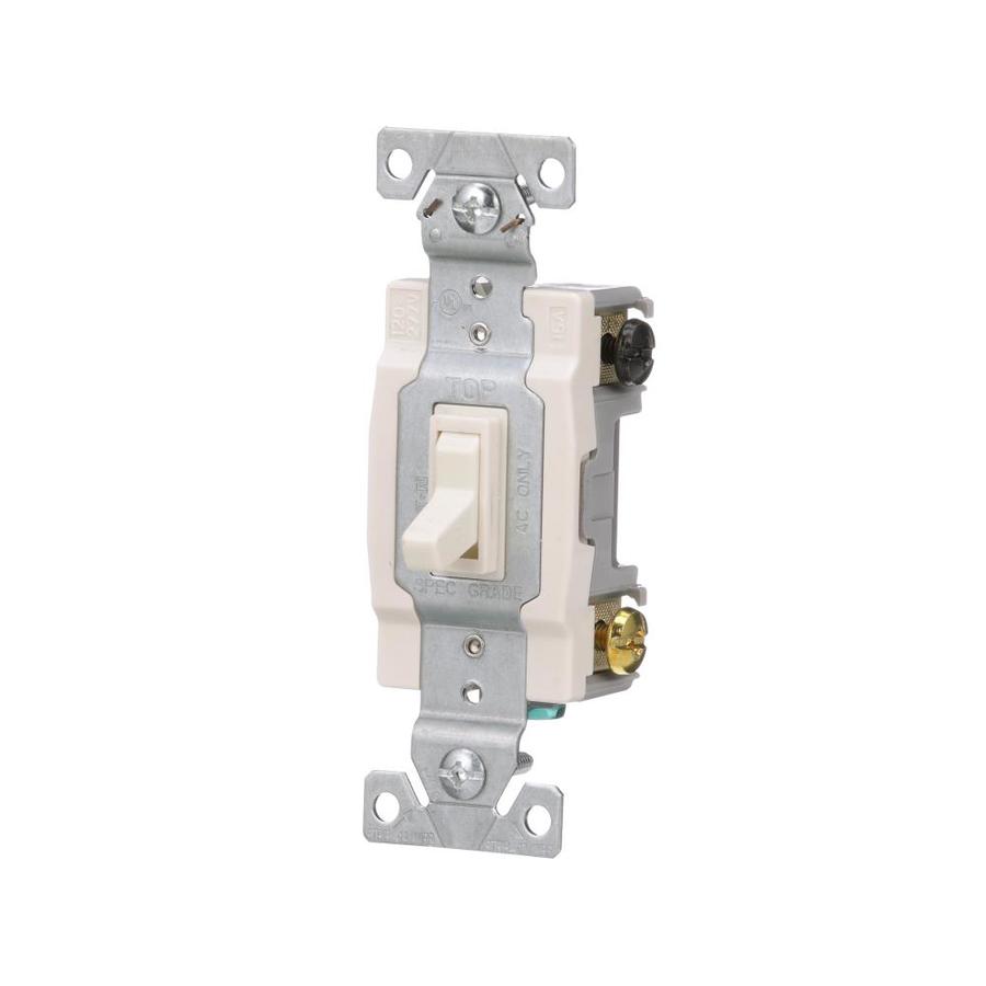 Eaton 15-Amp 4-Way Light Almond Toggle Light Switch in the Light ...