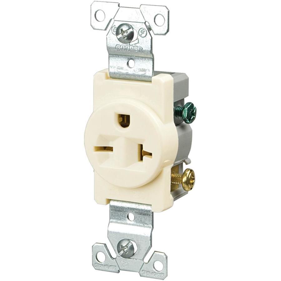 Eaton 20A-250V Single Receptacle LA in the Electrical Outlets ...