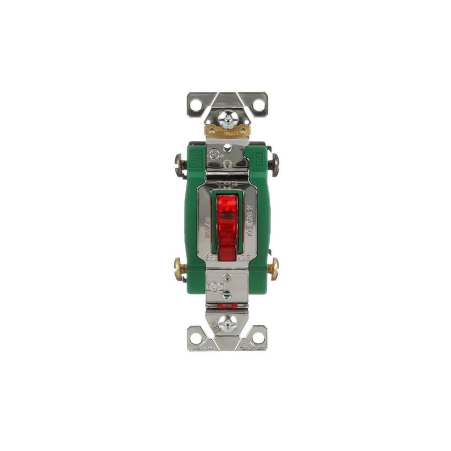 Eaton Double Pole Red Pilot Light LED Toggle Light Switch in the Light ...