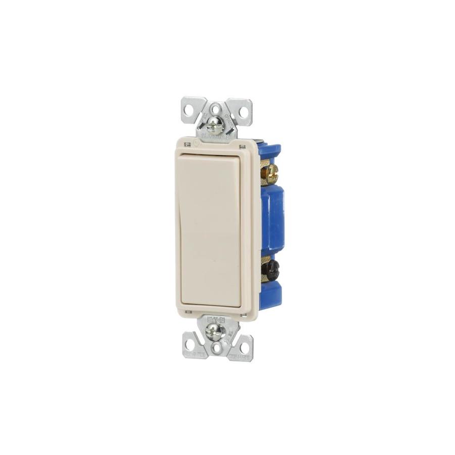 Eaton 15-Amp 4-Way Light Almond Rocker Light Switch in the Light ...