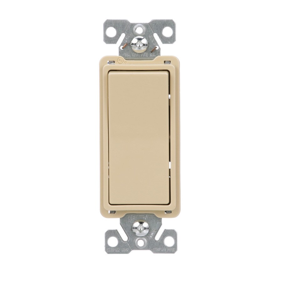 Eaton 4-Way Ivory LED Rocker Light Switch in the Light Switches ...