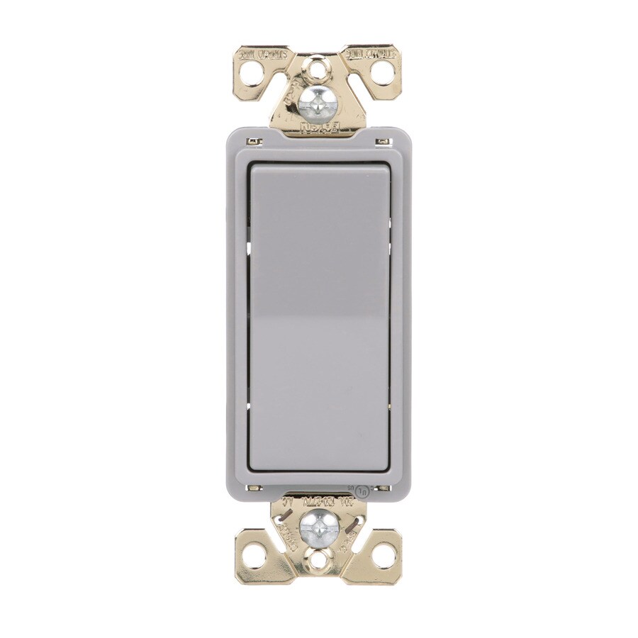 Eaton 20-Amp 3-Way Gray Rocker Light Switch in the Light Switches ...