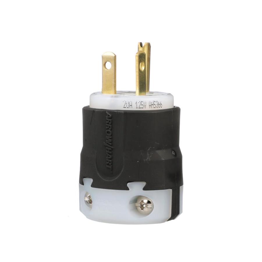 Eaton Arrow Hart 20-Amp 125-Volt NEMA 5-20 Industrial Straight Plug in ...