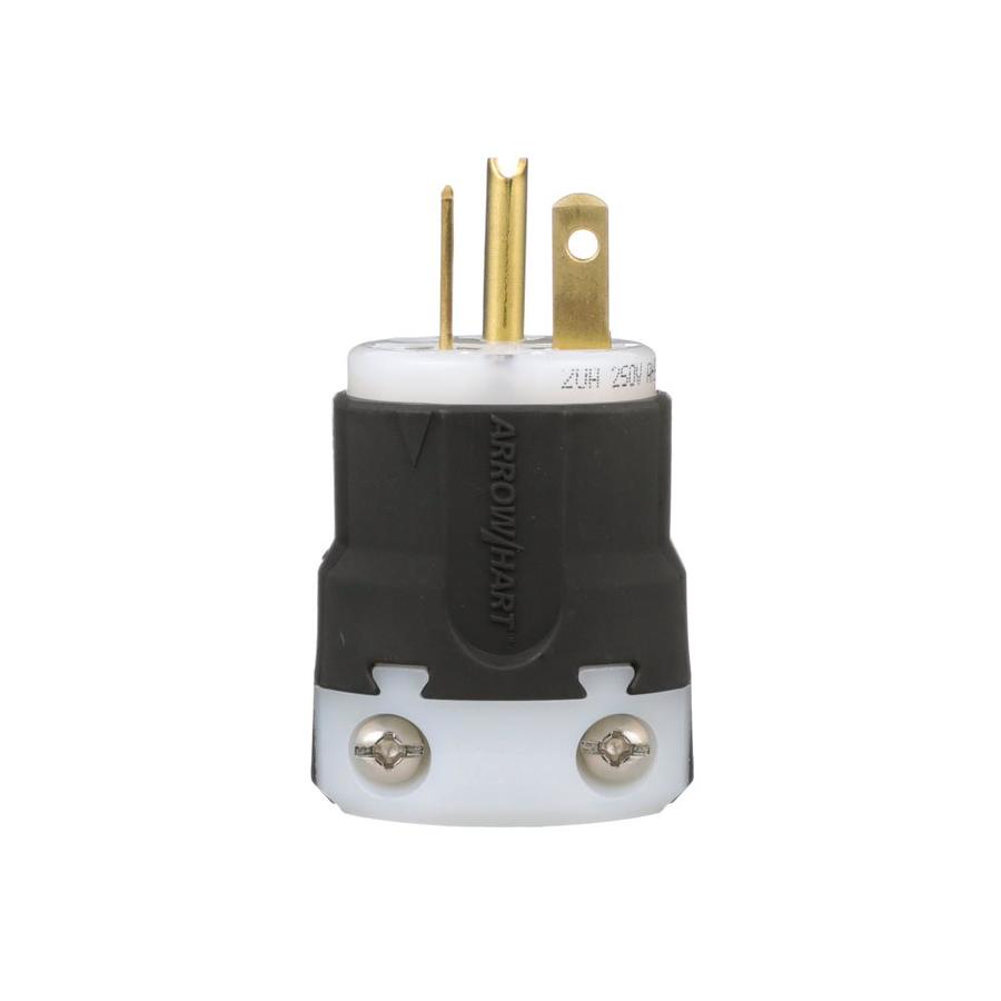 Eaton Arrow Hart 20-Amp 250-Volt NEMA 6-20 Industrial Straight Plug in ...