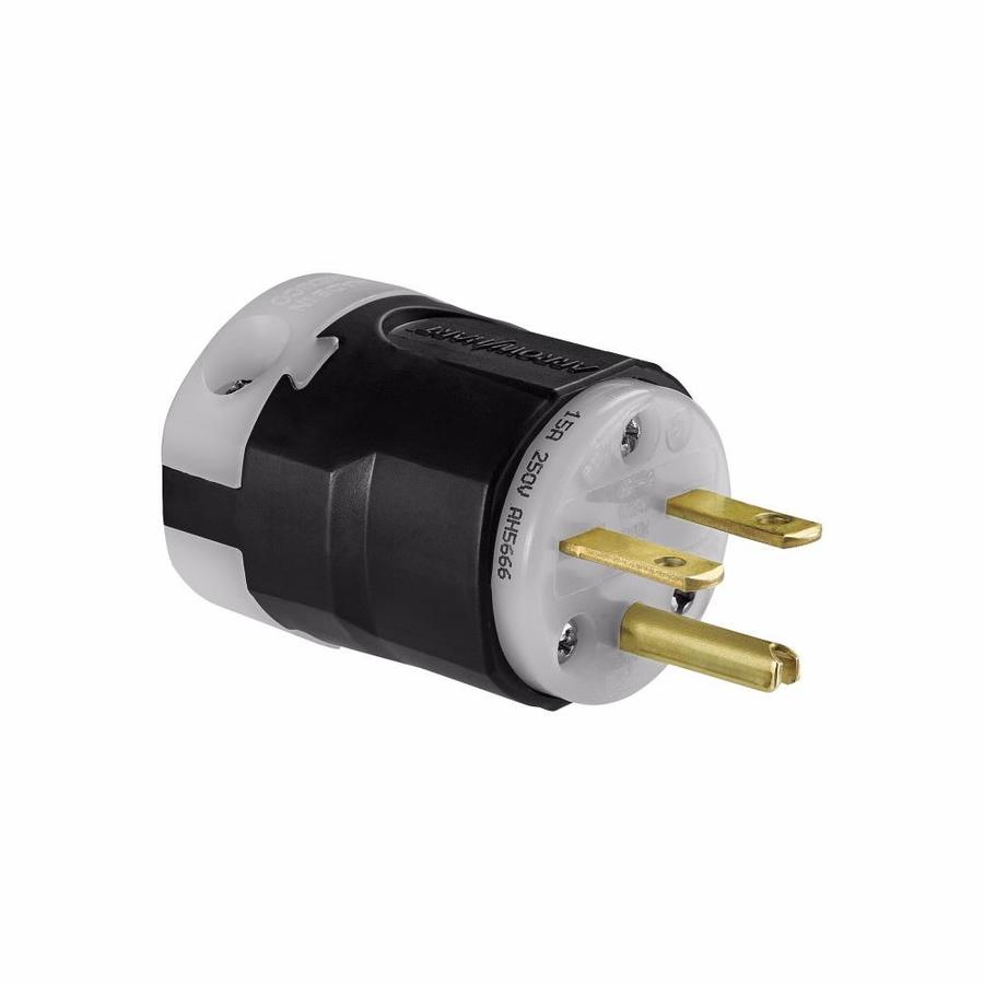 Eaton Arrow Hart 15-Amp 250-Volt Industrial NEMA 6-15 Straight Plug in ...