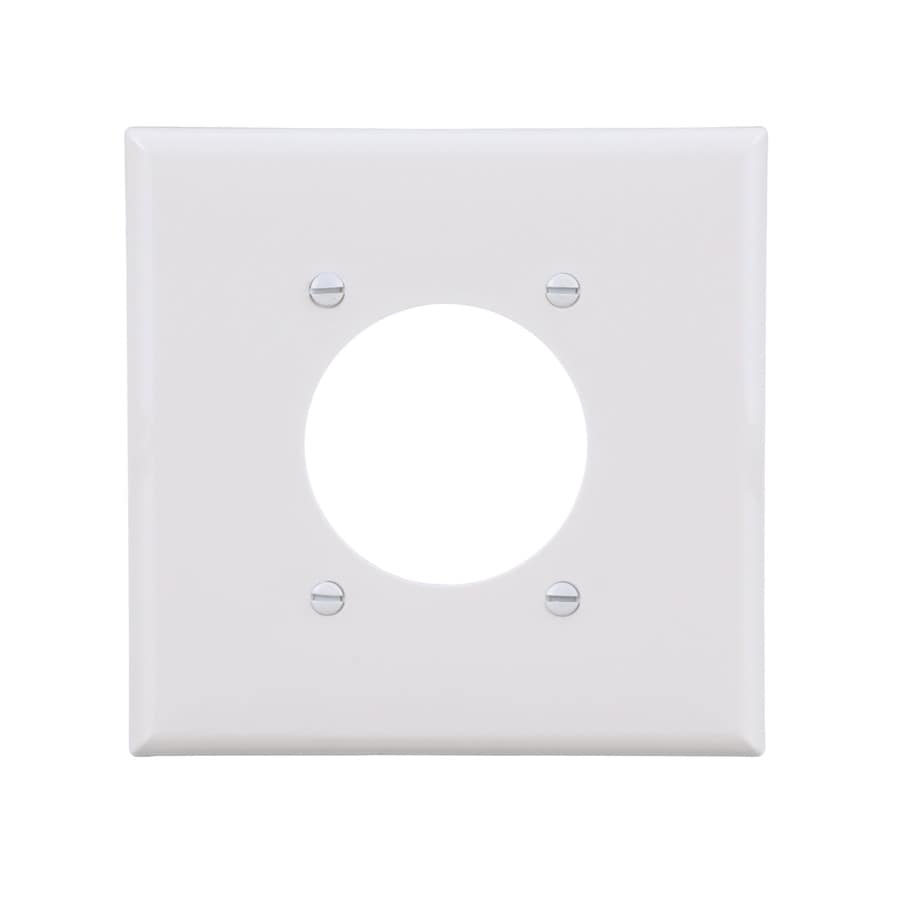 Eaton 2-Gang White Round Midsize Wall Plate in the Wall Plates ...