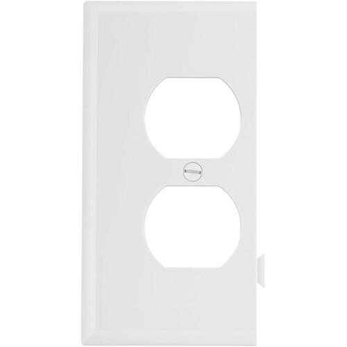 Eaton 1-Gang White Duplex Midsize Wall Plate in the Wall Plates ...