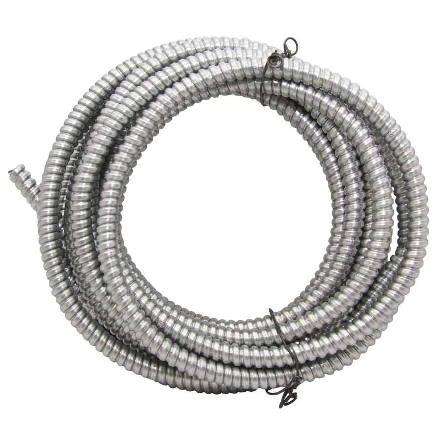 Southwire Metal Flex 25-ft Conduit (Common: 3/8-in; Actual: 0.375-in ...