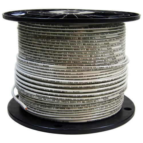 Southwire 500-ft 18-AWG Stranded White TFFN Wire (By-the-Roll) at Lowes.com Southwire 500-ft 18-AWG Stranded White TFFN Wire (By-the-Roll) at Lowes.com