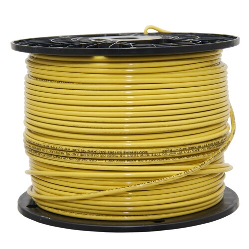 Southwire 500-ft 16-AWG Stranded Yellow TFFN Wire (By-the-Roll) in the ...
