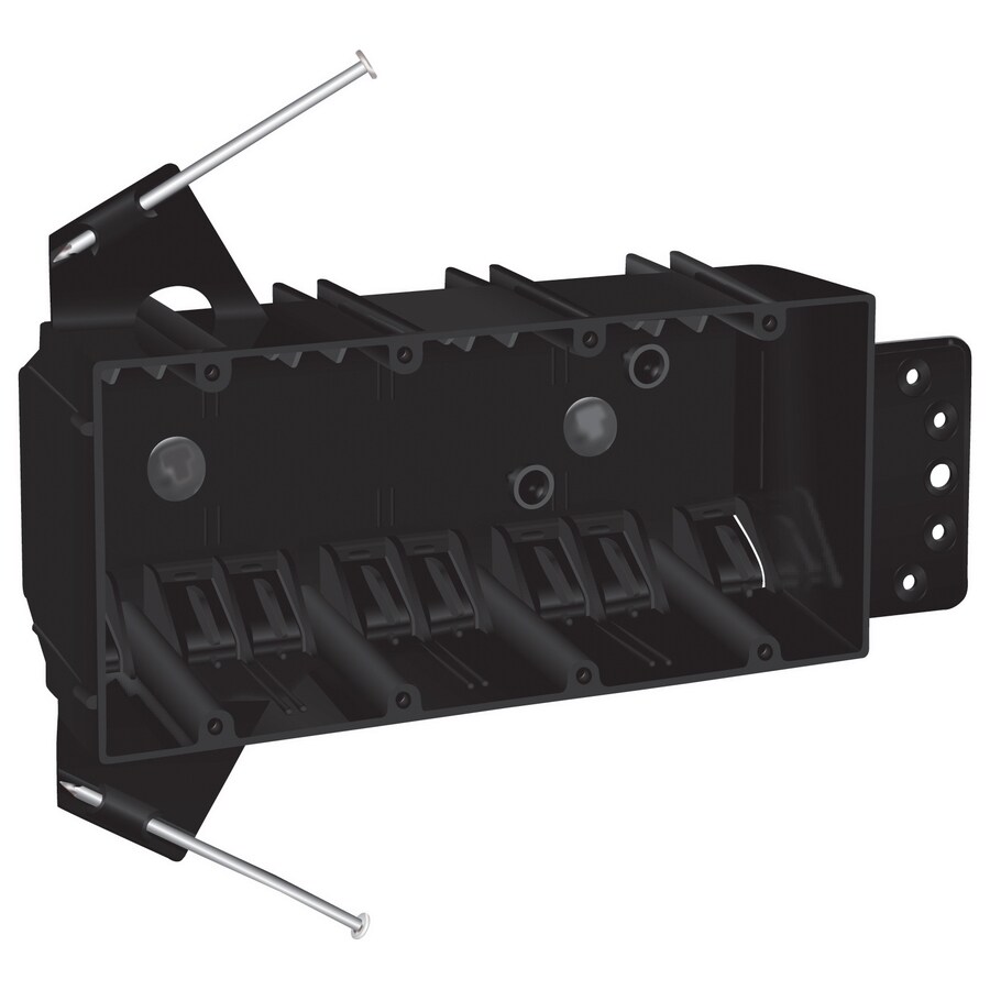 55-cu in 4-Gang Plastic New Work Wall Electrical Box at Lowes.com