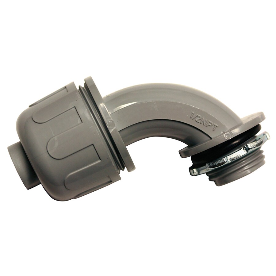Southwire 1/2-in Right Angle Type Connector Schedule 40 PVC Compatible ...