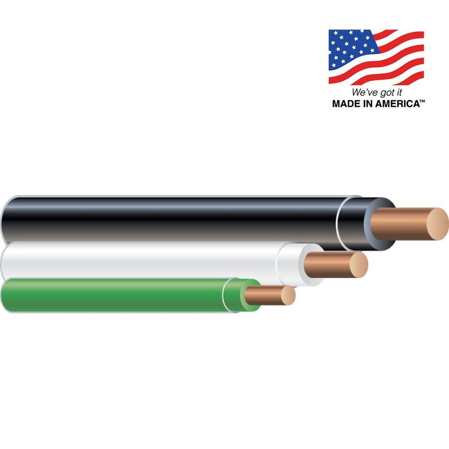 Southwire SIMpull CoilPAK 350-ft 12-AWG Solid Black/White/Green Copper ...