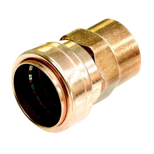 Mueller Proline 1/2-in x 1/2-in Copper Push-Fit Adapter Fittings in the ...