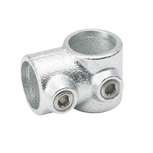 SteelTek 3/4-in 90-Degree Silver Structural Pipe Fitting Tee in the Structural Pipe Fittings ...