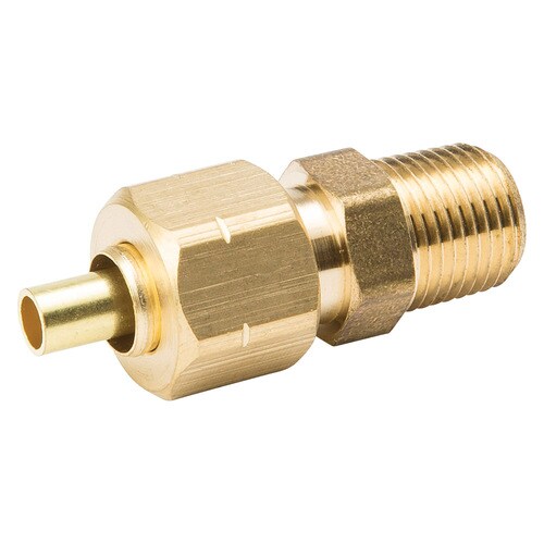 B&K 1/4-in x 1/8-in Compression Coupling Fitting in the Brass Fittings ...