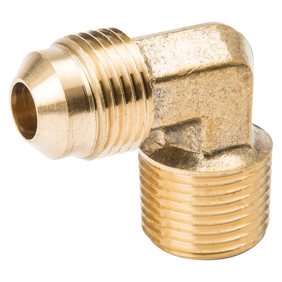 B&K 3/8-in x 3/8-in Threaded Flare x MIP Adapter Elbow Fitting at Lowes.com