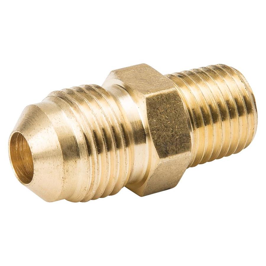 B&K 3/8-in Threaded Flare x MIP Adapter Union Fitting in the Brass ...