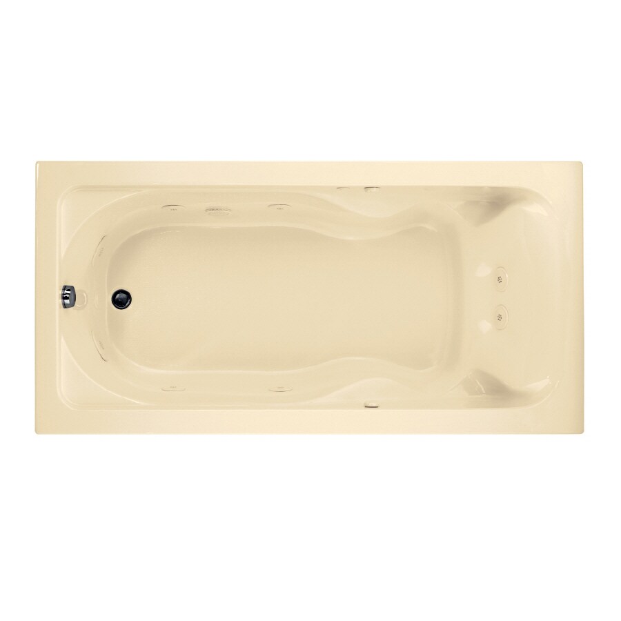 American Standard Cadet Bone Acrylic Rectangular Whirlpool Tub (Common ...