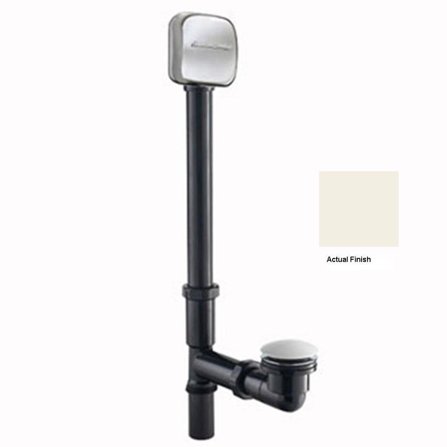 American Standard 1.5-in Solid Color Foot Lock Drain With Plastic Pipe ...