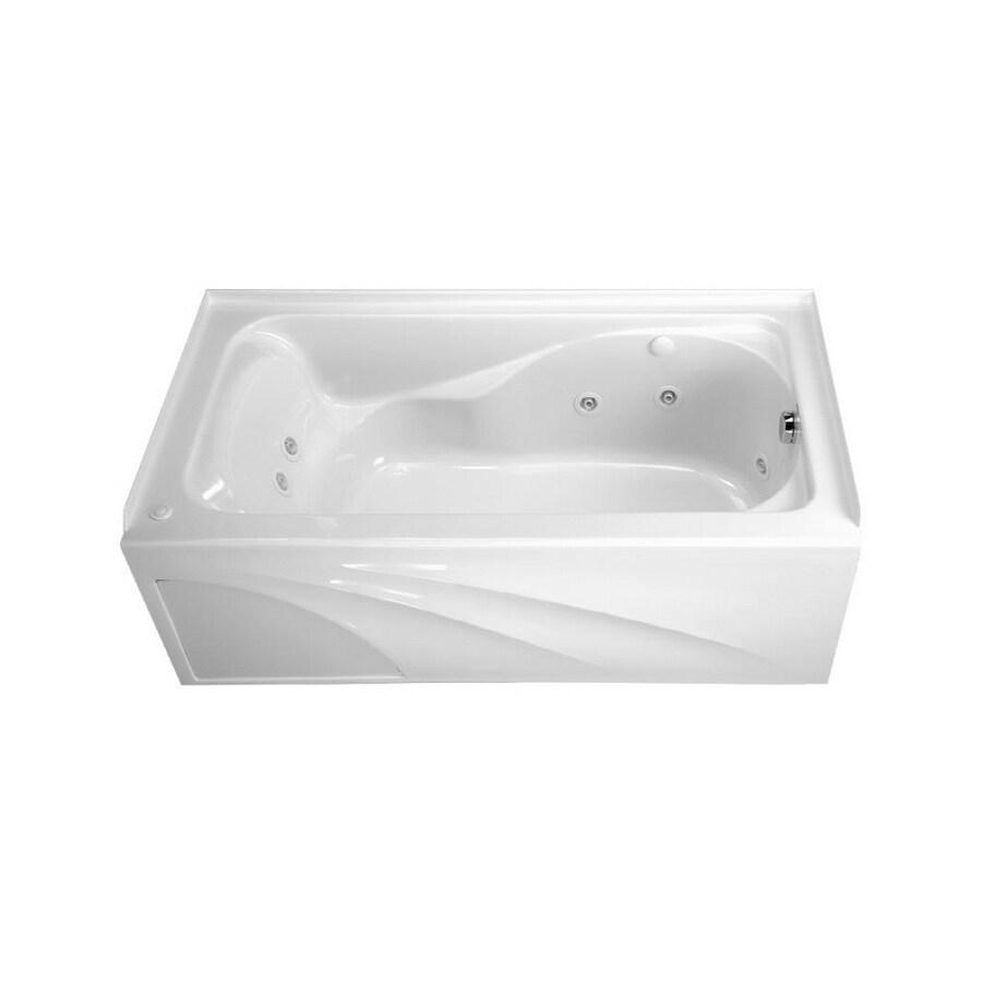 American Standard Arctic White Acrylic Skirted Jetted Whirlpool Tub at ...