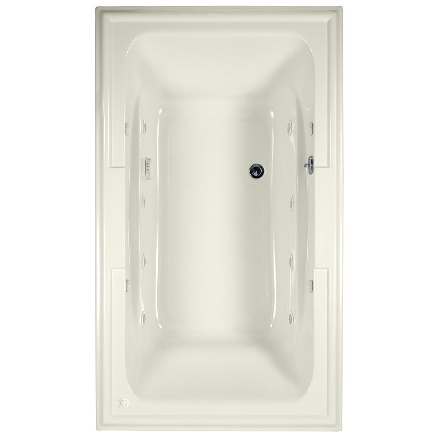 American Standard Town Square 72-in Linen Acrylic Drop-In Whirlpool Tub ...