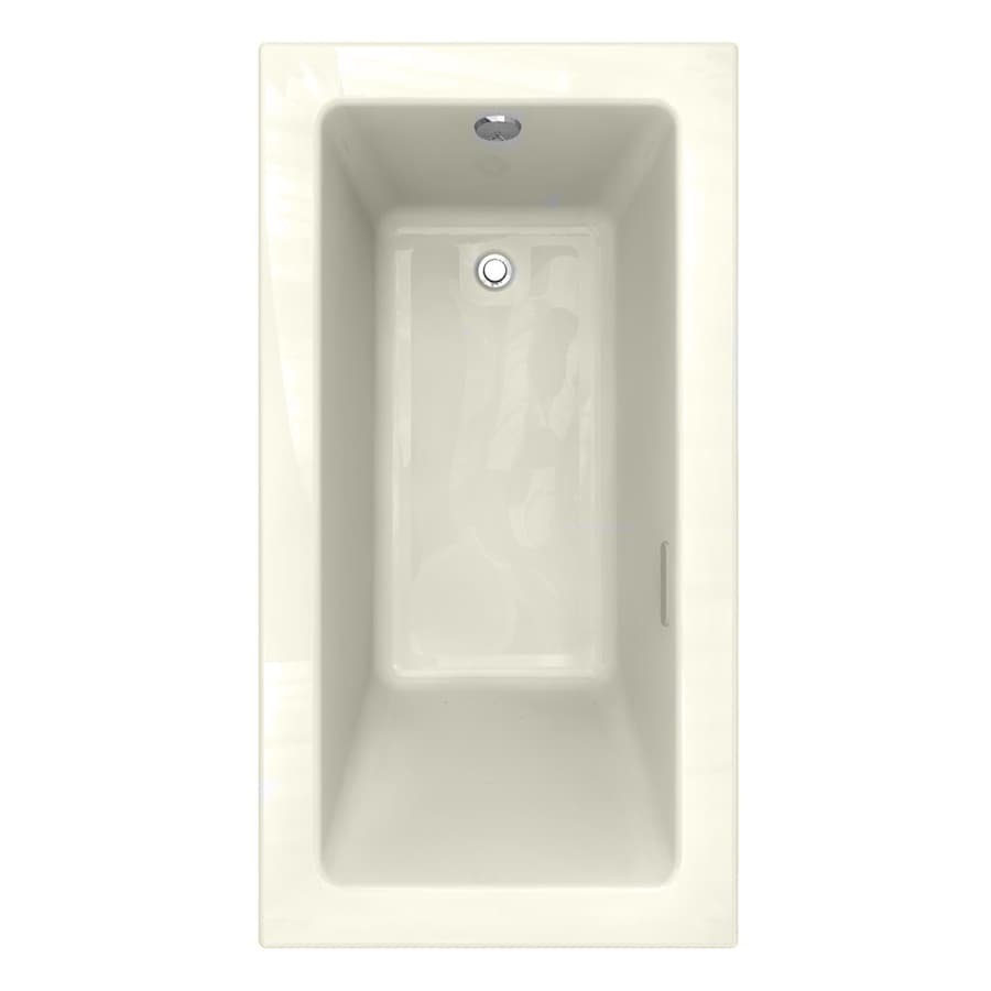 American Standard Studio 59.5-in Linen Acrylic Drop-In Air Bath with ...