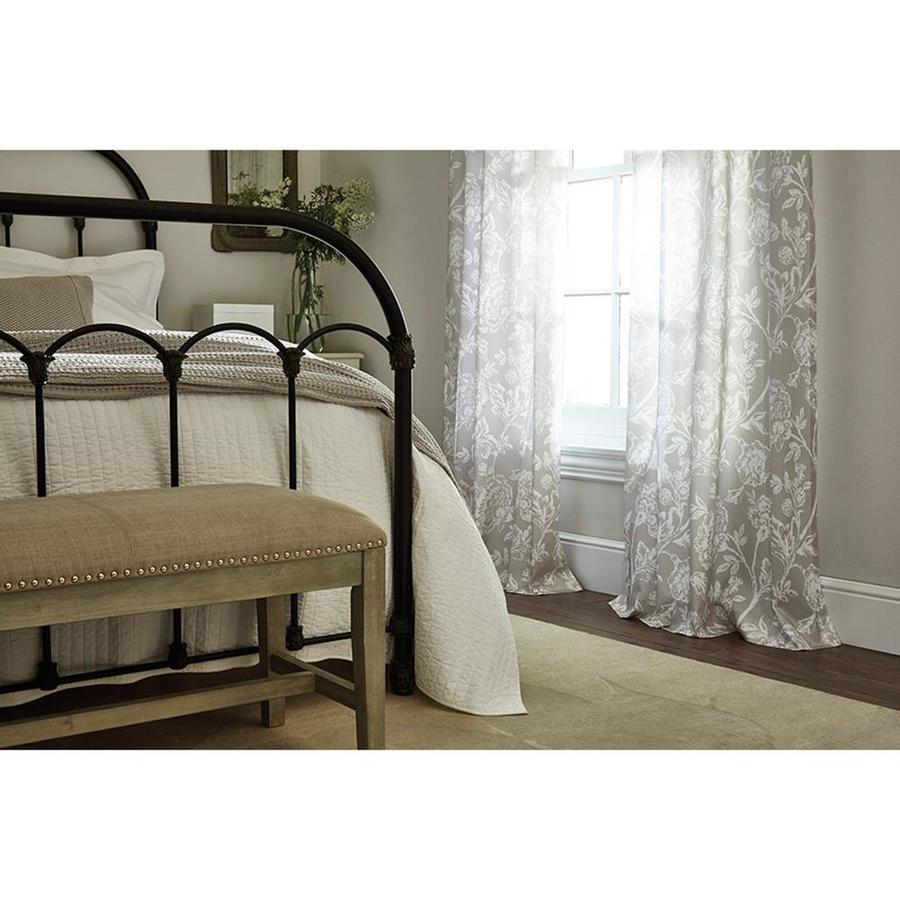 allen + roth 84-in Tan Polyester Light Filtering Back Tab Single ...