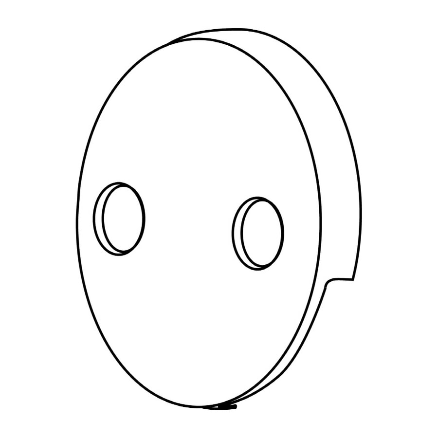 Delta Overflow Plate Assembly White at Lowes.com