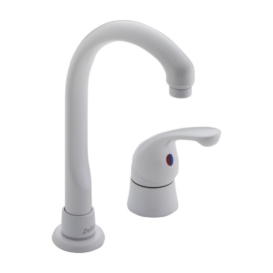 Delta Waterfall White Single-Handle Bar Faucet at Lowes.com