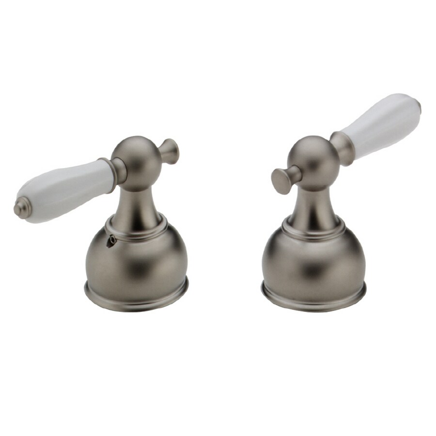 Delta Traditional Pearl Nickel Lever Faucet Handle at Lowes.com