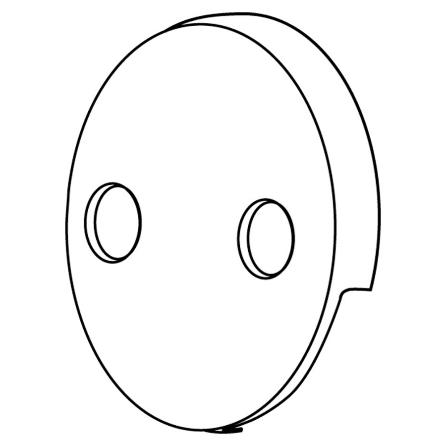 Delta Two-hole Face Plate with Screws at Lowes.com