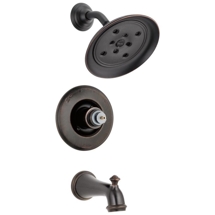 Delta Victorian Venetian Bronze 1-Handle Tub & Shower Faucet Trim Kit ...
