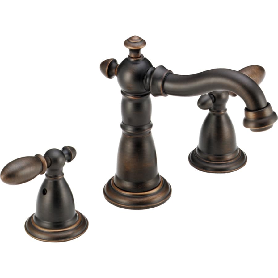Delta Victorian Venetian Bronze Widespread 2-Handle WaterSense Bathroom ...