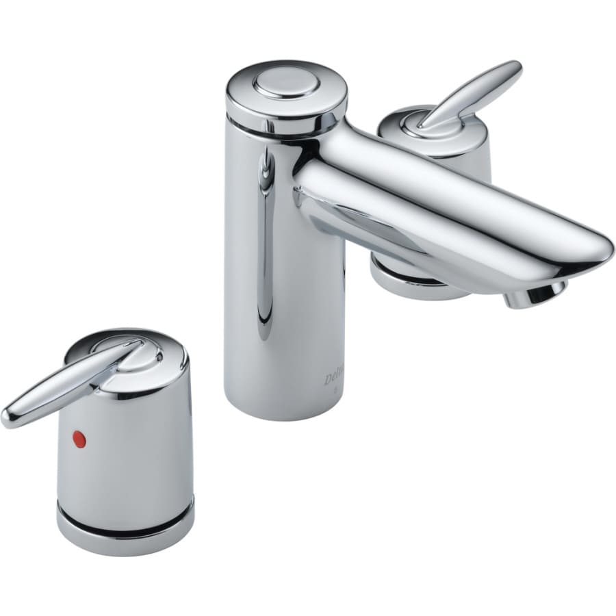 Delta Grail Chrome Widespread 2-Handle WaterSense Bathroom Sink Faucet ...