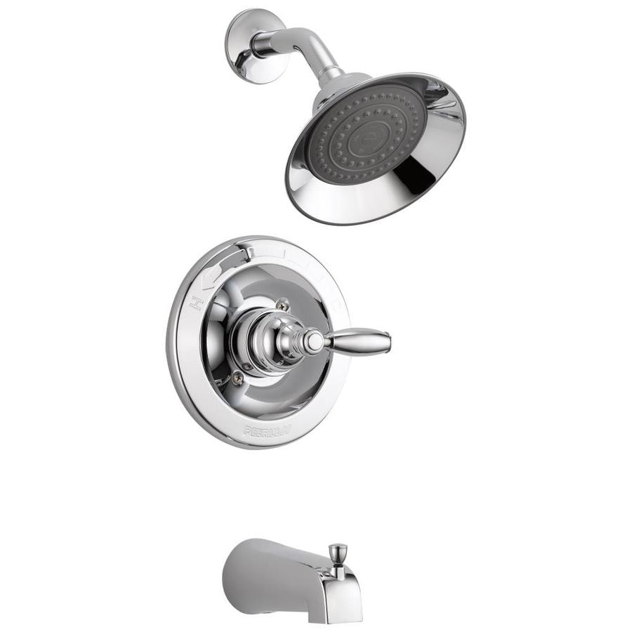 Peerless Apex Chrome 1-Handle Bathtub and Shower Faucet in the Shower ...