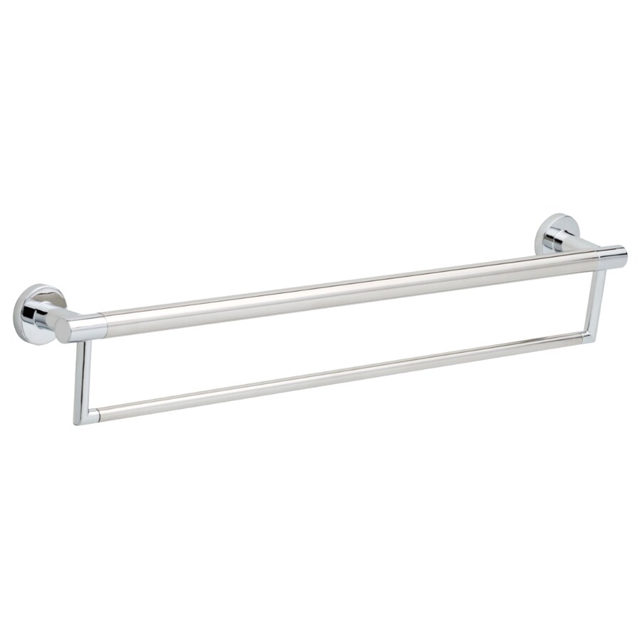 DELTA Angular Modern 24-in Polished Chrome Wall Mount Grab Bar at Lowes.com