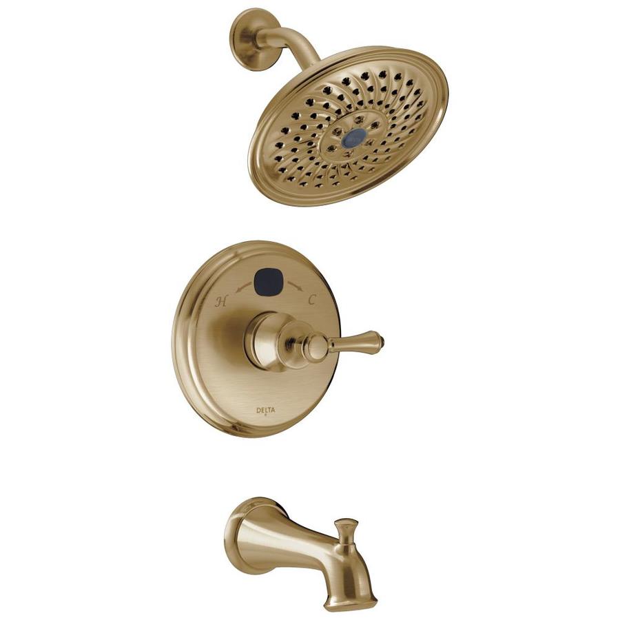 Delta Champagne Bronze 1-Handle Bathtub and Shower Faucet at Lowes.com