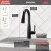Delta Essa Matte Black 1-Handle Deck Mount Pull-Down Bar and Prep ...