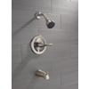 Delta Foundations Brushed Nickel 1-Handle Bathtub and Shower Faucet ...