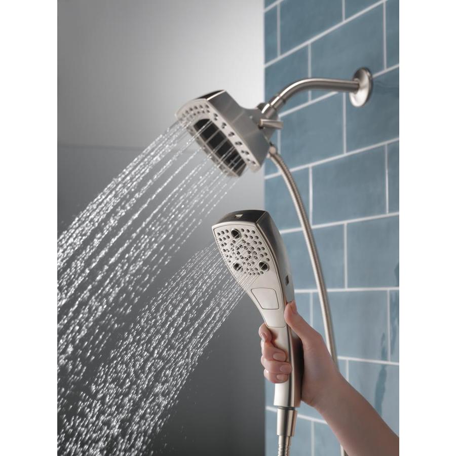Delta Universal Showering Components Stainless 5-Spray Dual Shower Head ...