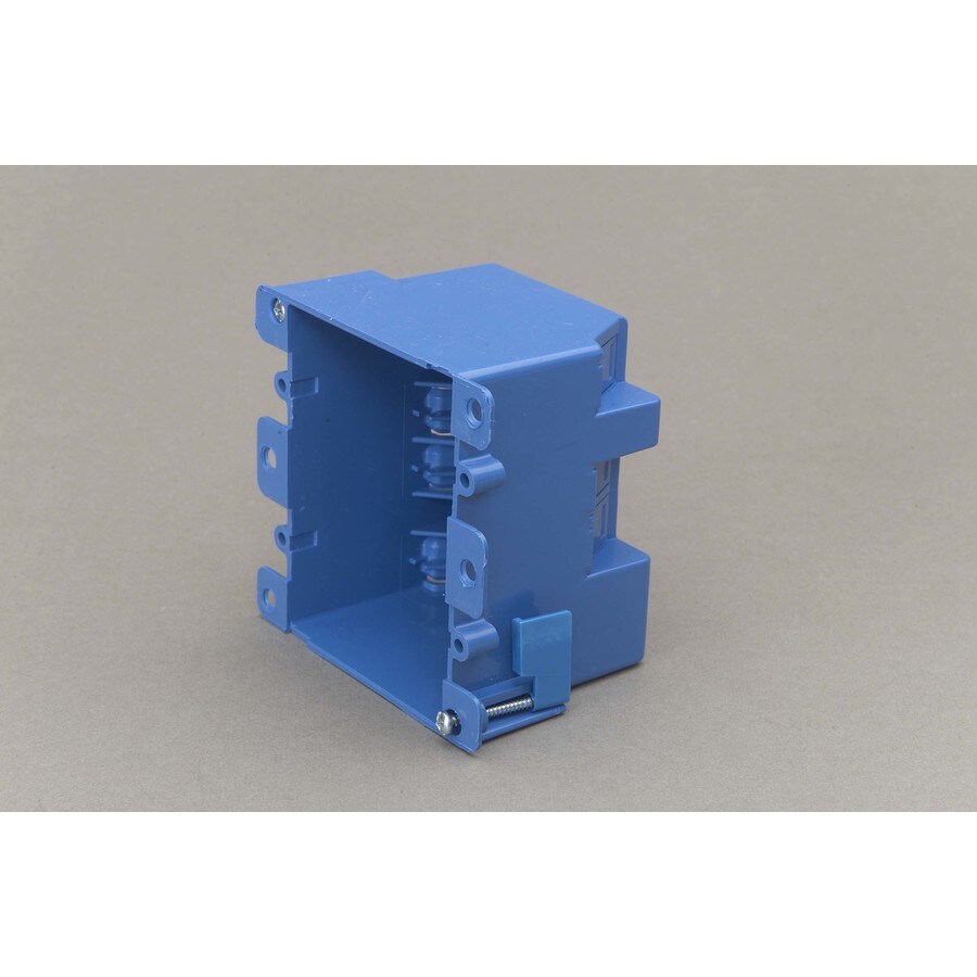 CARLON 2-Gang Blue Plastic Old Work Standard Switch/Outlet Wall ...