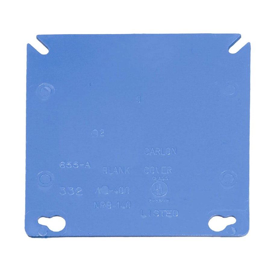 CARLON 2-Gang Square Plastic Electrical Box Cover at Lowes.com CARLON 2-Gang Square Plastic Electrical Box Cover at Lowes.com