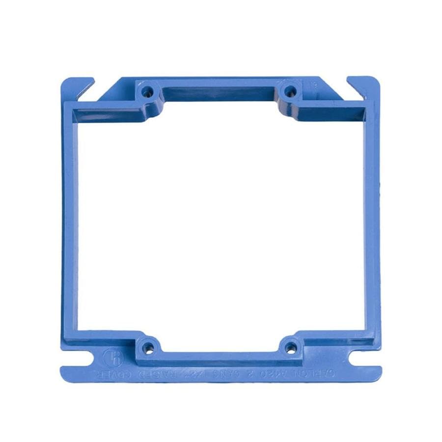 CARLON 2-Gang Square Plastic Electrical Box Cover at Lowes.com