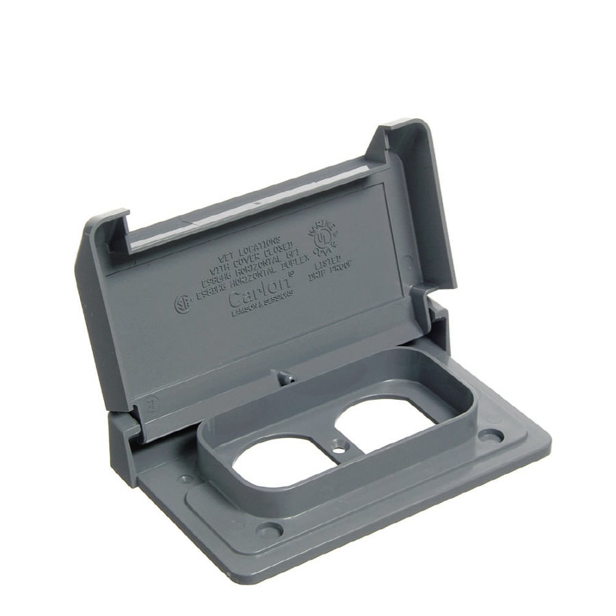 CARLON 1-Gang Rectangle Plastic Weatherproof Electrical Box Cover at ... CARLON 1-Gang Rectangle Plastic Weatherproof Electrical Box Cover at ...