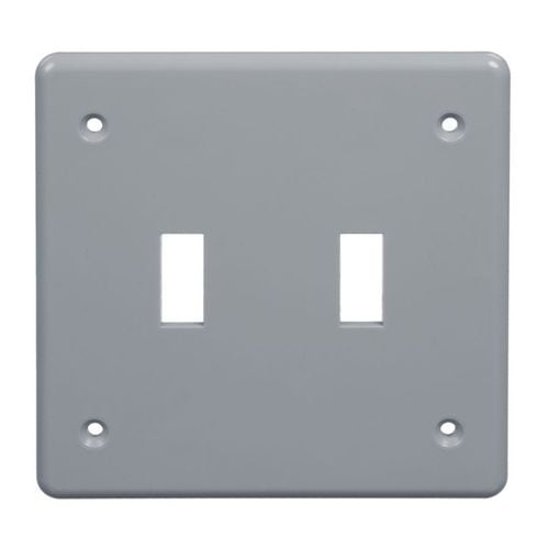 CARLON 2-Gang Square Plastic Weatherproof Electrical Box Cover at Lowes.com