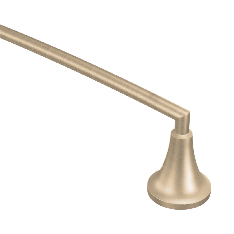 Moen Icon Brushed Bronze Single Towel Bar at Lowes.com