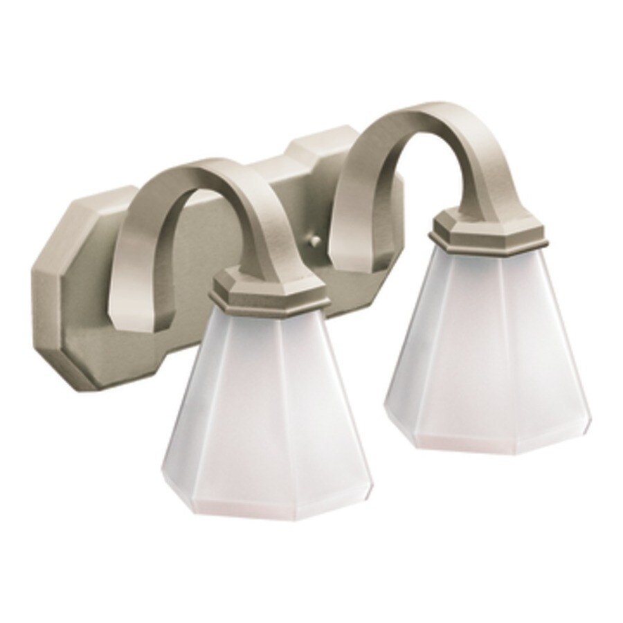 Moen 2-Light Felicity Brushed Nickel Bathroom Vanity Light at Lowes.com